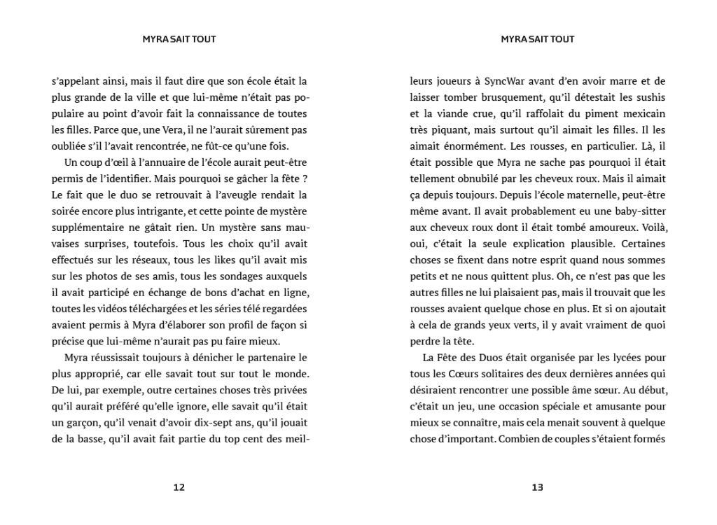 Myra sait tout – Éditions Amaterra